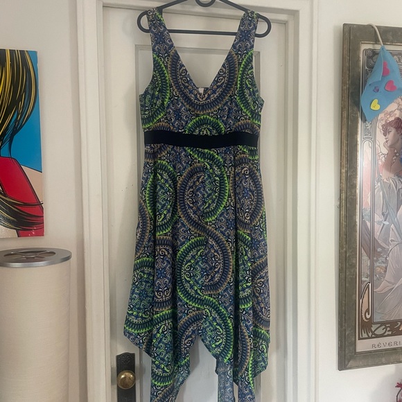 Route 66 | Dresses | Route 66 Blue And Green Dress | Poshmark